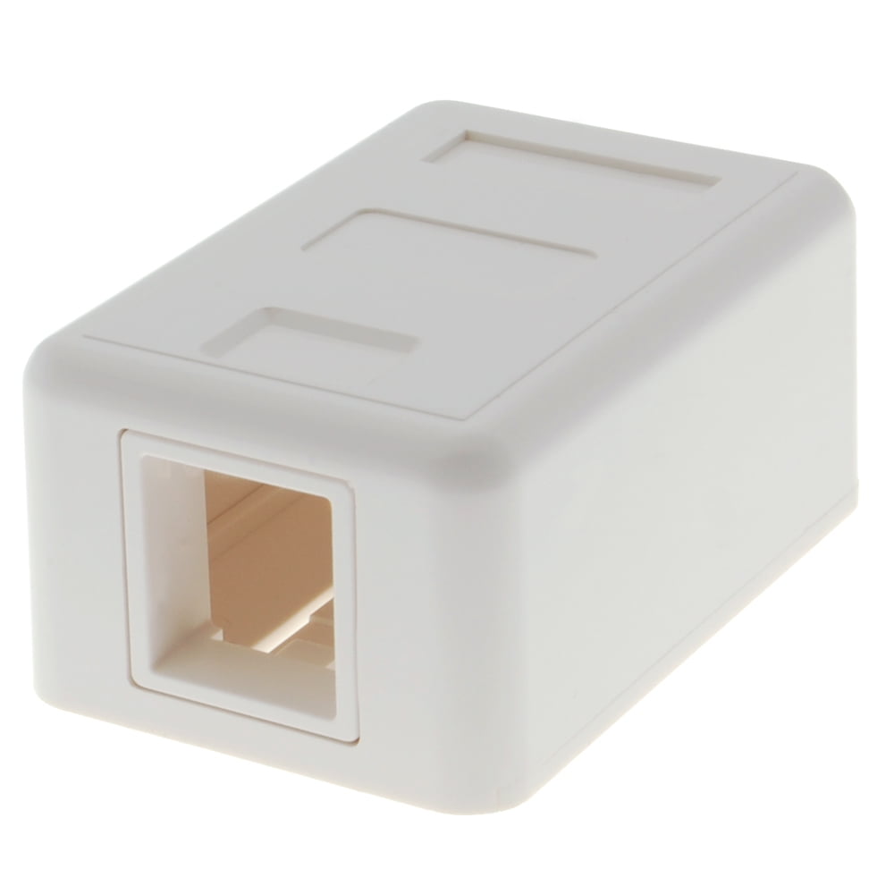 ACCL 1 Port RJ45 Surface Mount Box White (Box only), 1 Pack - Walmart.com