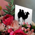 3drose, Funny Camel with Mountain Climber Design in Black and White, 6 ...
