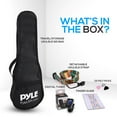 Pyle PRTPUKTKIT10 - Ukulele Accessory Kit - Handy Tuner, Sturdy Gig Bag ...