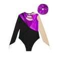 Haitryli Kids Girls Shiny Long Sleeve Gymnastics Dance Leotard Romper ...