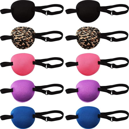 10 Pieces Eye Patch Single Eye Mask Various Elastic Eye Patch ...