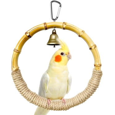 Wood Bird Stand Perch Natural Tree Branch Paw Grinding Standing ...