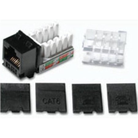 Cat6 Rj45 Utp Key Jack - Black | Walmart Canada
