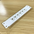 6 Port CAT6 RJ45 Through Coupler Patch Panel w/ Back Bar Wallmount or ...