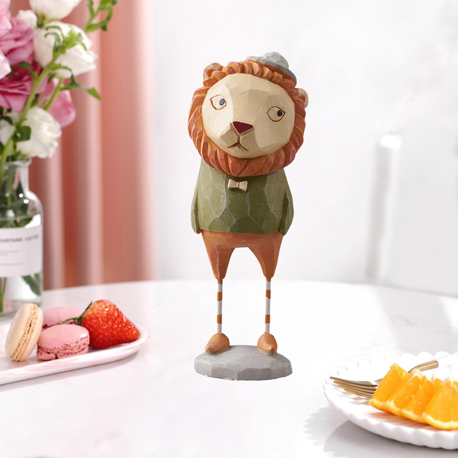 Animals Statue Resin Crafts Ornament Artwork Collecitble Figurine ...