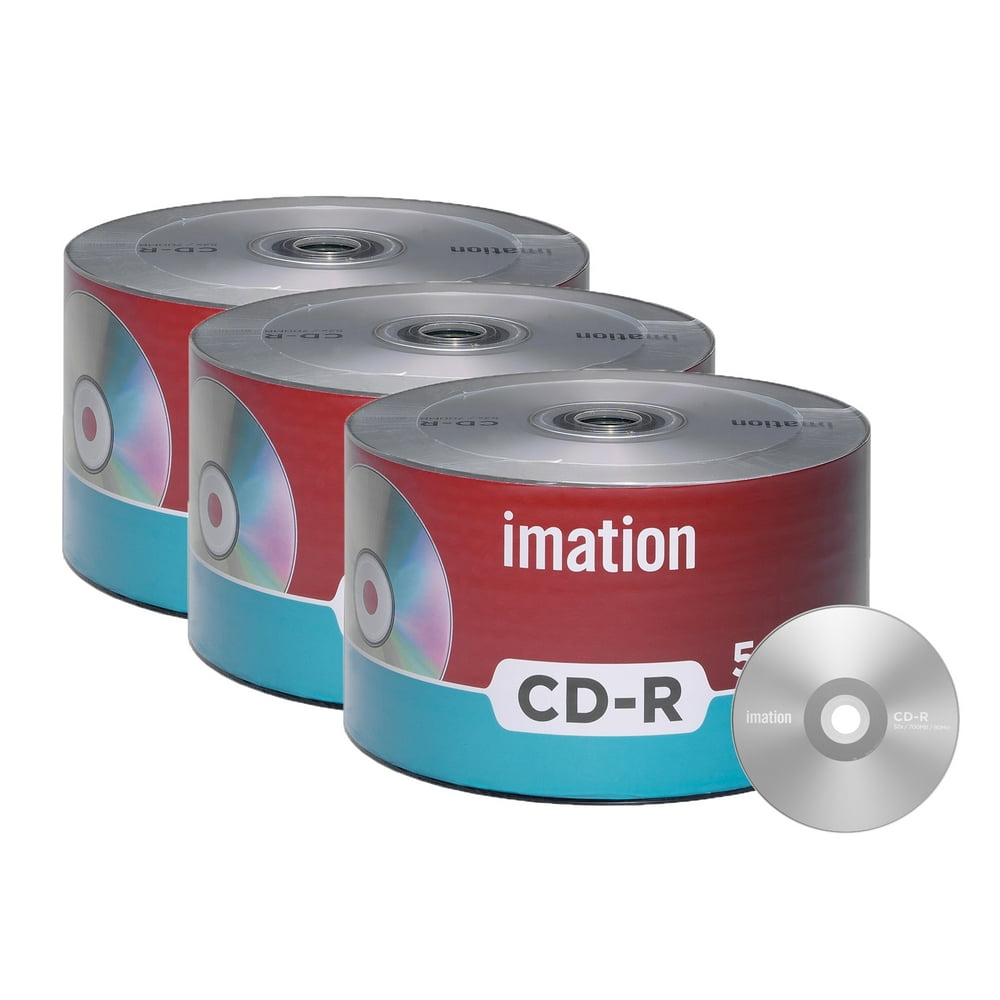 150 Pack Imation CD-R 52X 700MB/80Min Branded Logo Blank Media ...