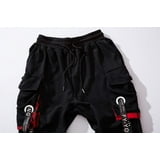 Men's Jogger Pants Punk Cargo Baggy Techwear Hip Hop Harem Pants ...