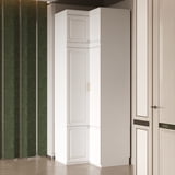Timechee 93.9"H/74.2"H Armoires Wardrobe Closet Cabinet Hanging Drawers ...