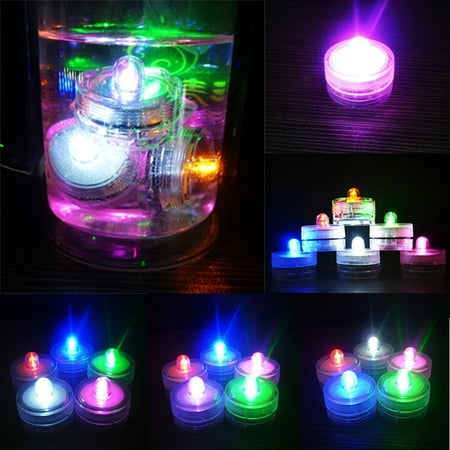 1pcs Waterproof Submersible LED Tea Light Underwater Battery Sub Lights ...