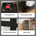 Iris Usa 6 Drawer Organizing Storage Cart Multi Room Containers With