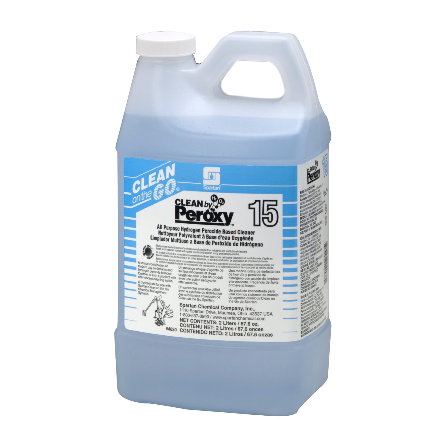 Spartan Clean on the Go Clean by Peroxy 15 - 2 L , 4/cs - Walmart.com ...