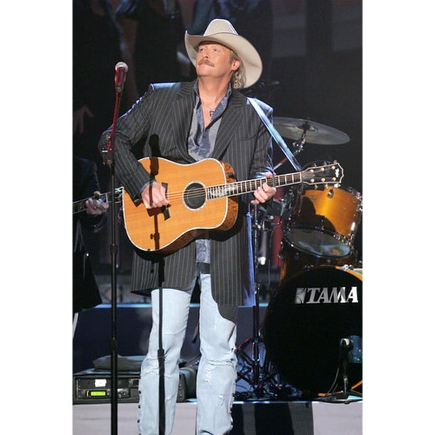 Alan Jackson iconic pose in Concert 24X36 Poster - Walmart.com