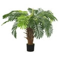 vidaXL Artificial Tree Cycas Lifelike Tropical Palm Tree with Pot 35.4 ...
