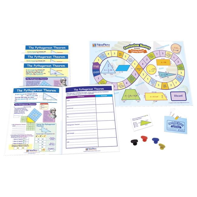 Newpath Learning 1571231 Learning Pythagorean Theorem Learning Center Game, Grade 6-9 - Walmart.com