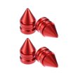 Unique Bargains 4pcs Red Tire Stem Valve Caps Car Dustproof Hexagon ...