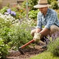 Garden Hoe with Wooden Handle | Heavy Duty Steel Gardening Tool for ...