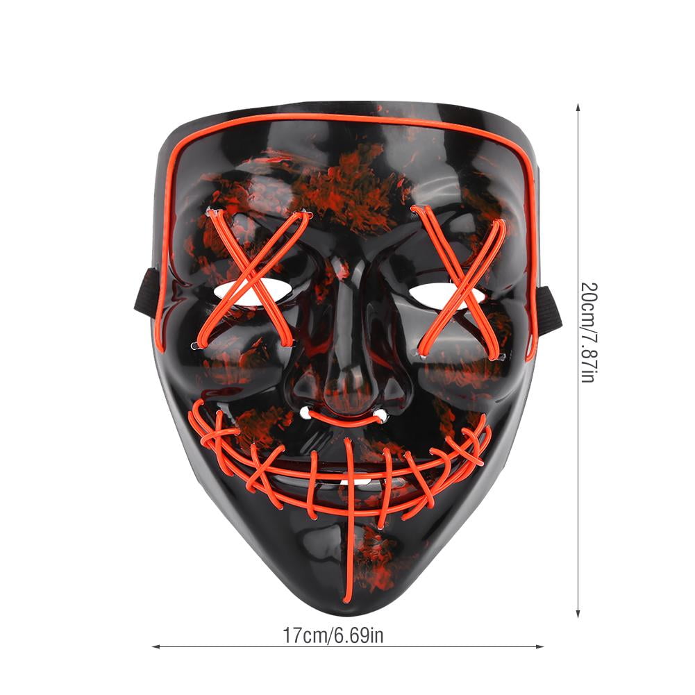 Click here for Sonew Halloween Scary Led Light Up Glow Mask Costu... prices