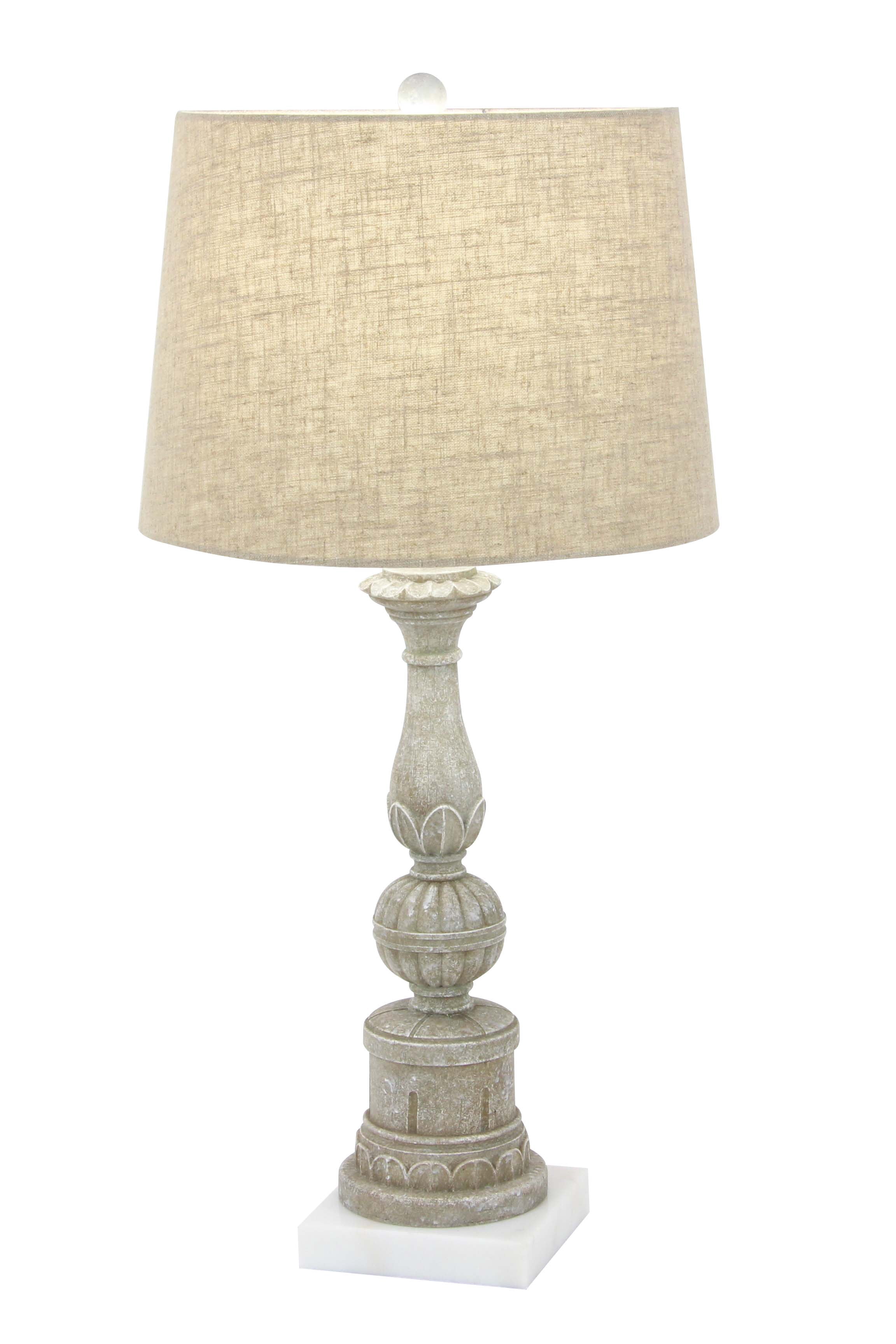 Decmode Traditional 30 inch lattice pattern polystone, marble, and ...