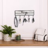 Snapinvent Home Key Rack | Wall Mounted Wooden Key Hanger | Industrial ...