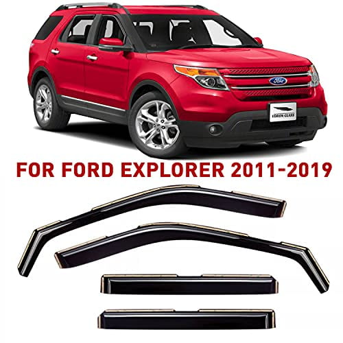 Voron Glass in-Channel Extra Durable Rain Guards for Ford Explorer 2011 ...