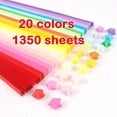 1350 Sheet Star Origami Paper Star Paper Strip Double Sided Origami ...