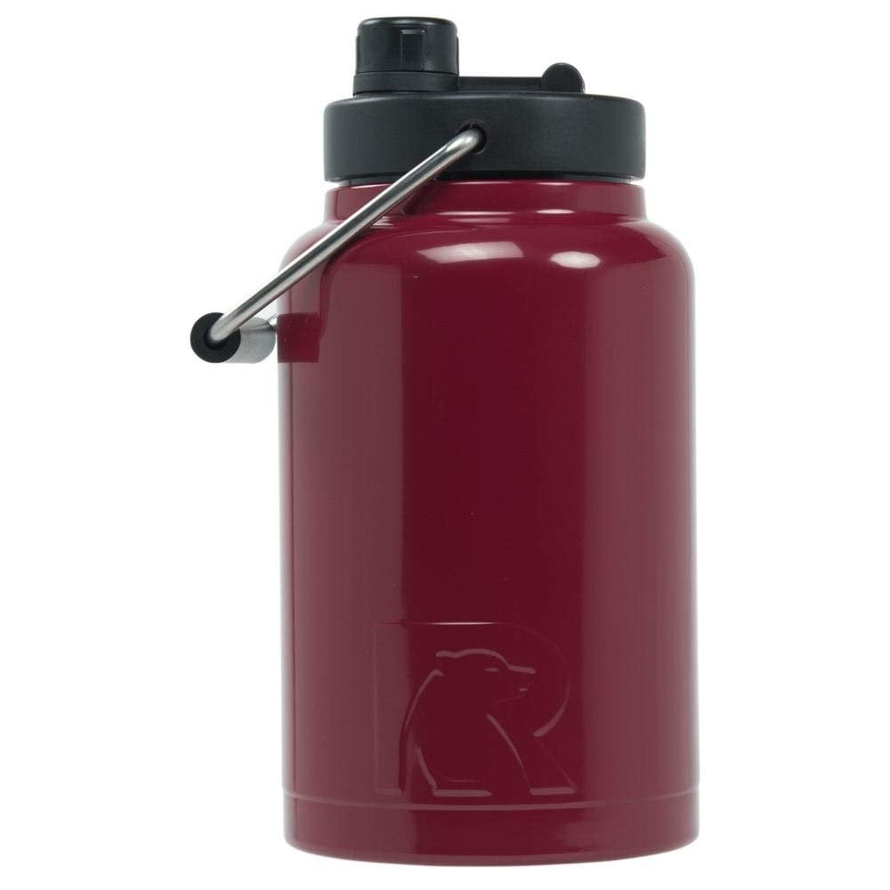 RTIC Double Wall Vacuum Insulated Stainless Steel Jug (Maroon, Half ...