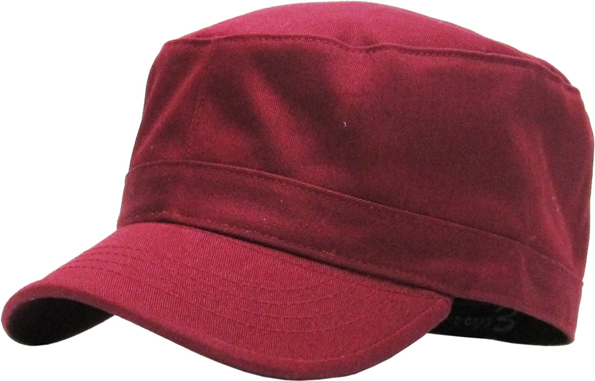 Cadet Army Military Fitted Botton Cap Basic Everyday Castro Radar Hat ...