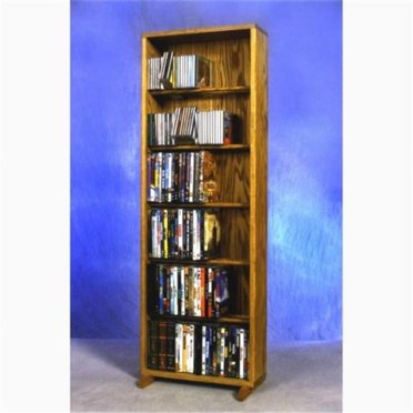 Wood Shed Solid Oak 9 Row Dowel CD Rack - Walmart.com