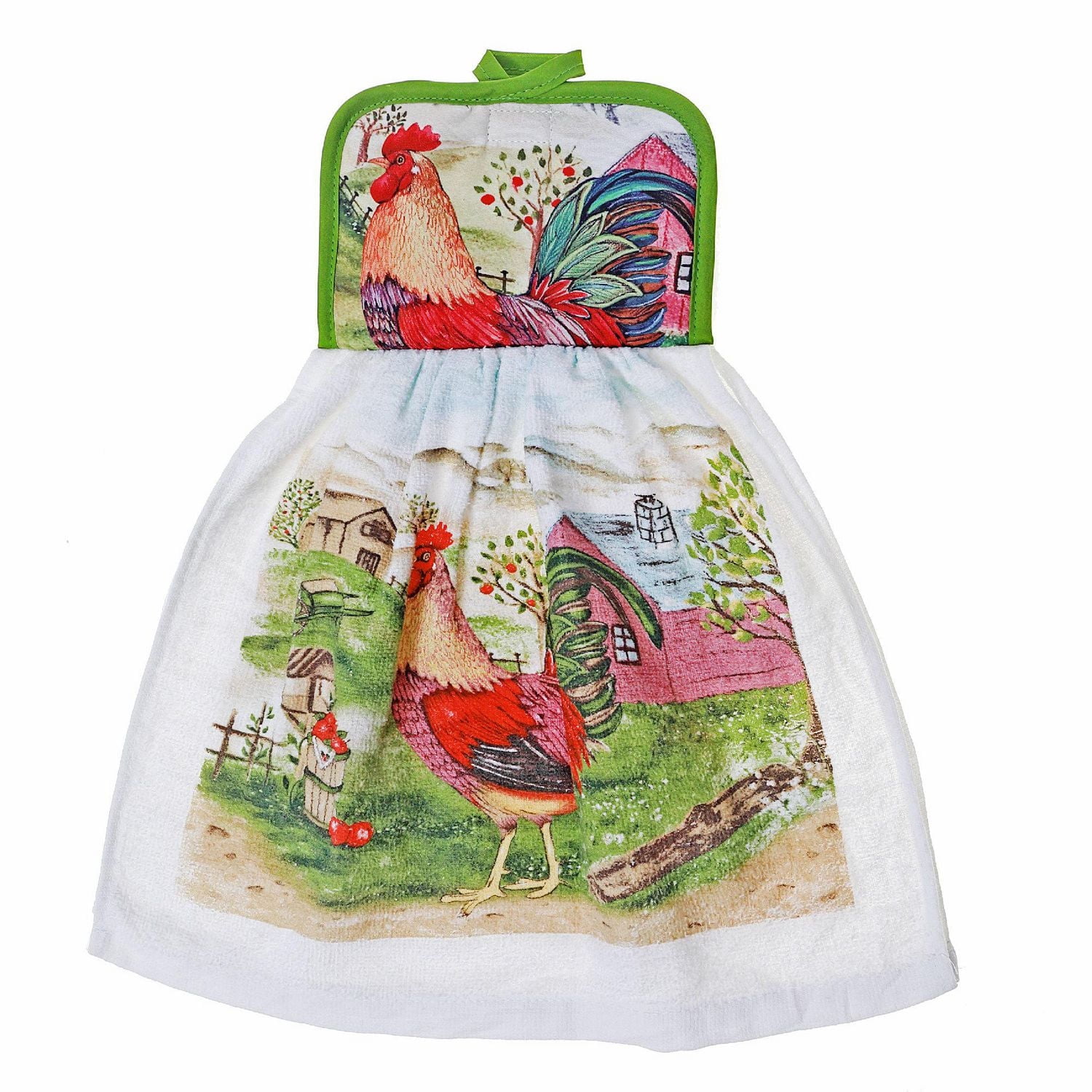 Click here for Ih Casadécor Tie Hand Towel Roosters - Set Of 2 15... prices