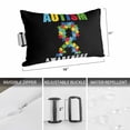 Cartoon Autism Outdoor Pillows for Chaise Lounge Chair Waterproof ...