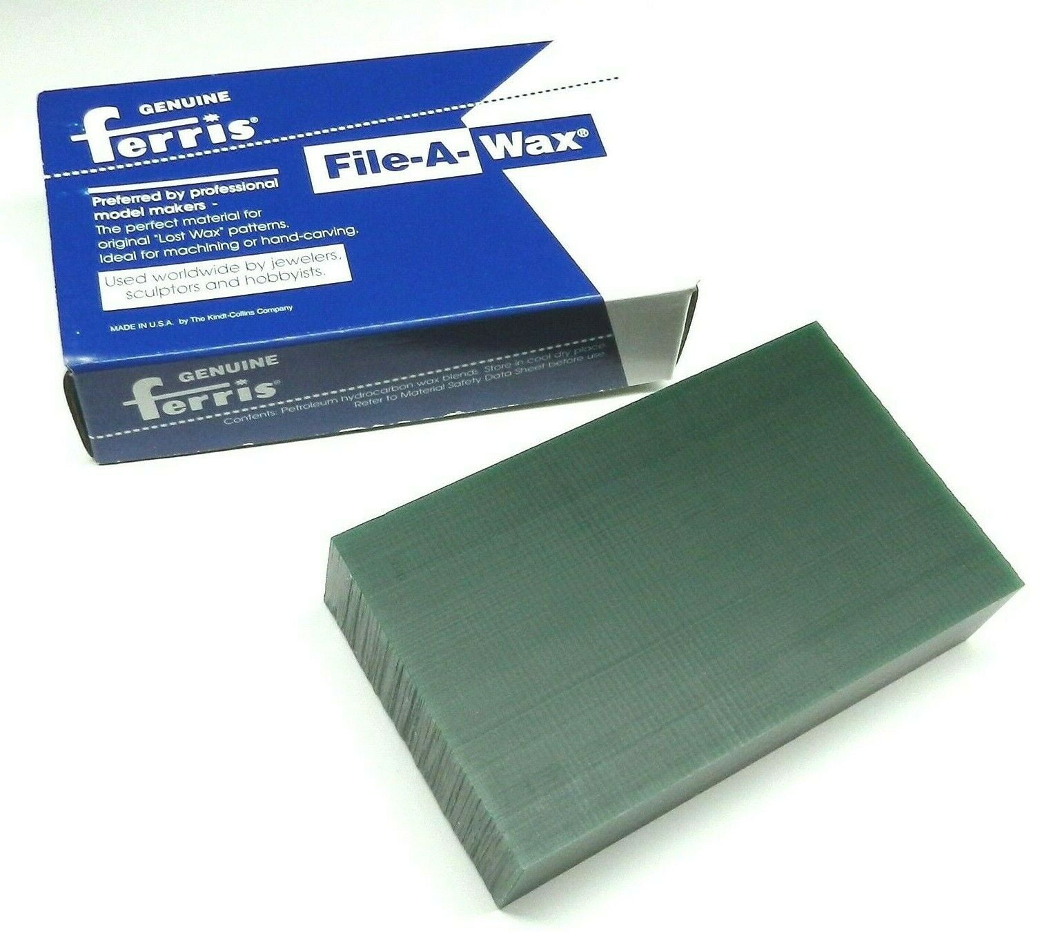 Carving Wax Ferris File-A-Wax Block Green 1 Pound Jewelry Model Making ...