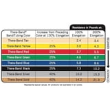 THERABAND, Resistance Bands, Latex-Free 4 ft Set, Color-Coded Levels ...