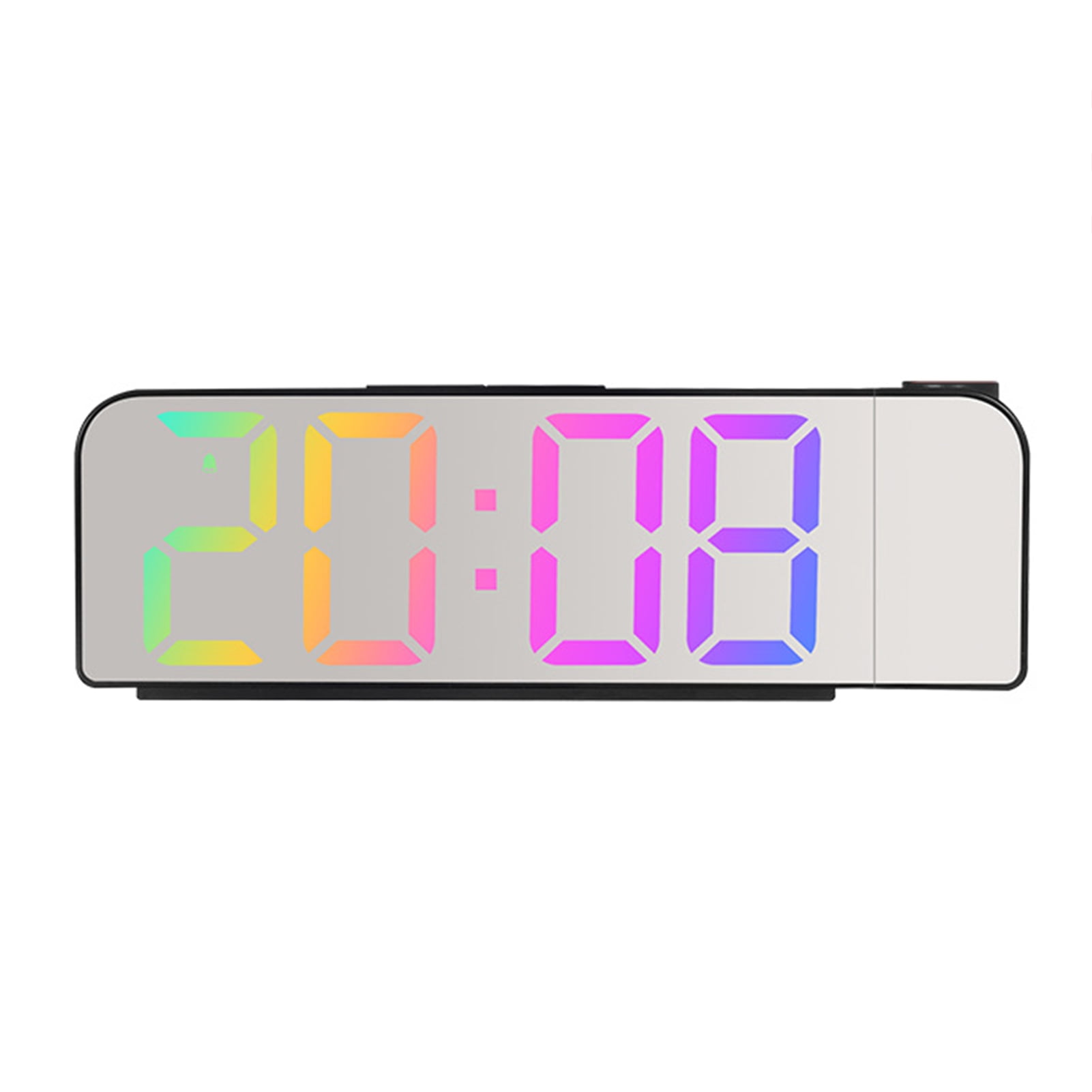 Lomubue Alarm Clock Temperature Display Easy to Read Desktop Projection ...
