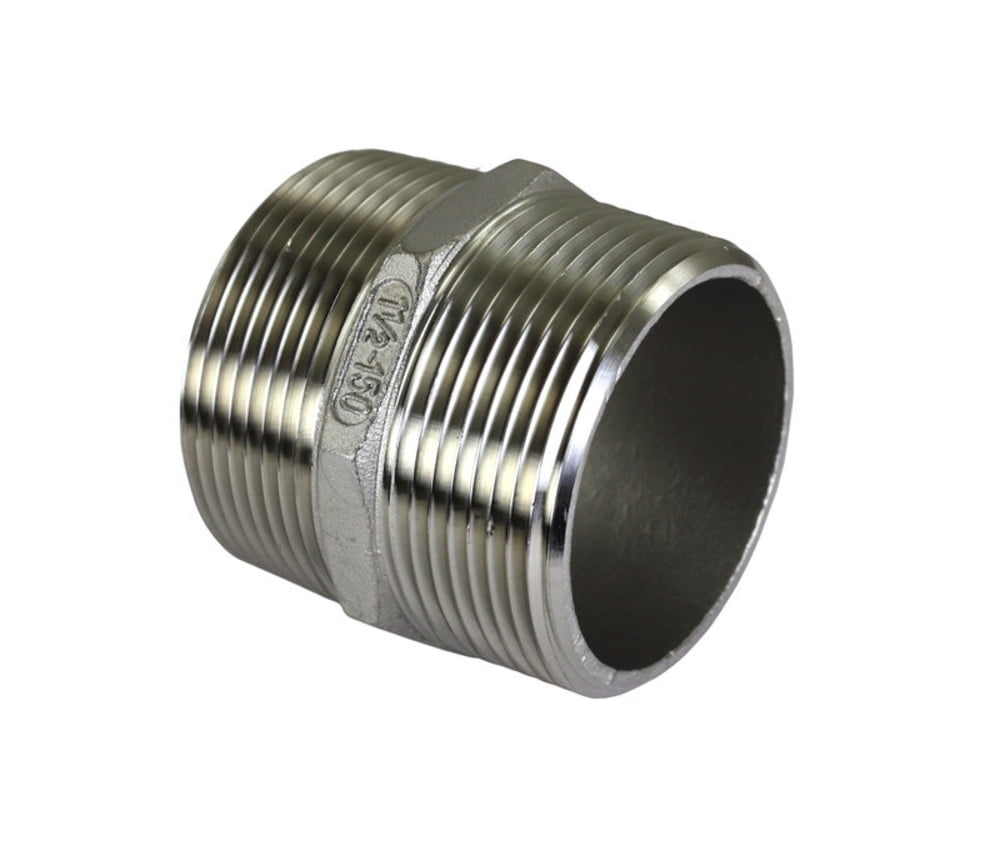 Duda Energy Pipe Fitting & Coupler ISO Hex Nipple 1-1/2" Male NPT Ports ...