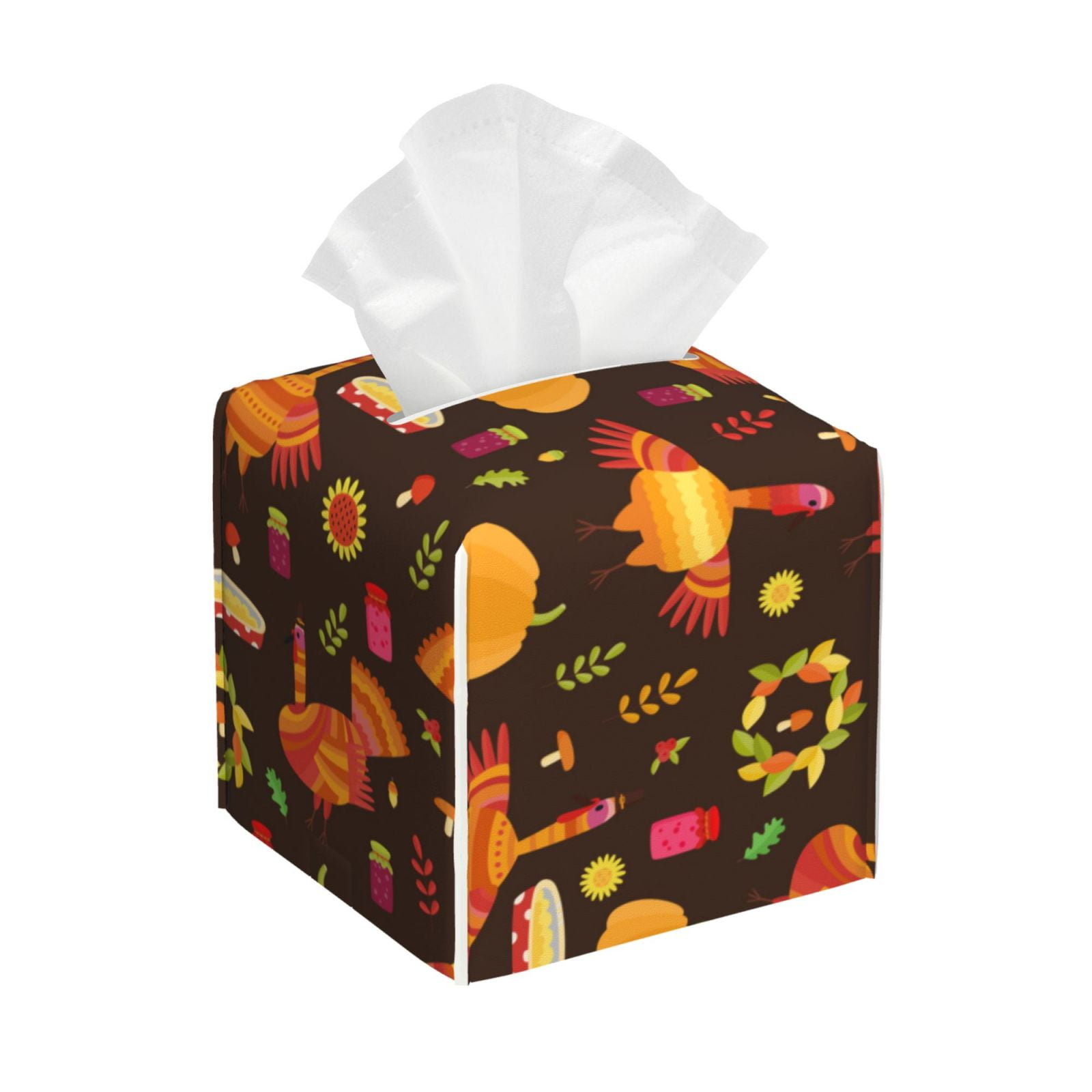 Balery Thanksgiving Turkey Porta Pañuelos de Cuero con Estampado ...