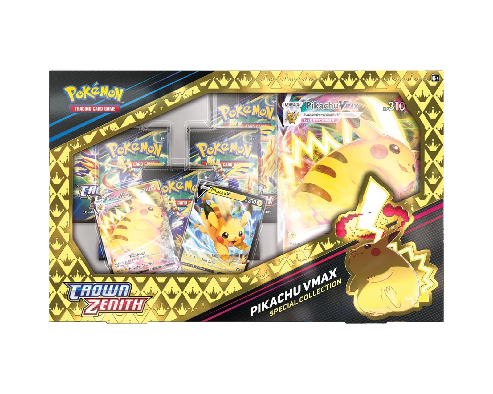 Pok?mon TCG Crown Zenith Pikachu VMAX Colección Especial Pok?mon ...