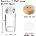 24 Spice Jars with Labels & Bamboo Lids - 4 Oz Glass Containers with ...