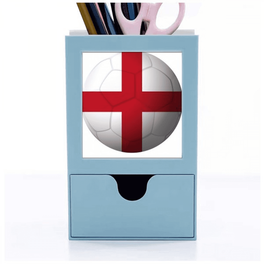 England National Flag Soccer Football Desk Supplies Organizer Pen ...