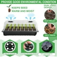 ONEFIND Seed Starter Tray with Light, 40-Cell Kit with Dome, Seedling ...