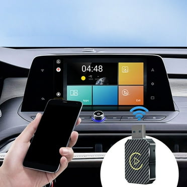 2-in-1 Wireless Carplay Android Auto Adapter Smart AI Box Dongle ...