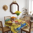 Cartoon Cats Tea Party Table Cloth 54x54in, Waterproof Square ...