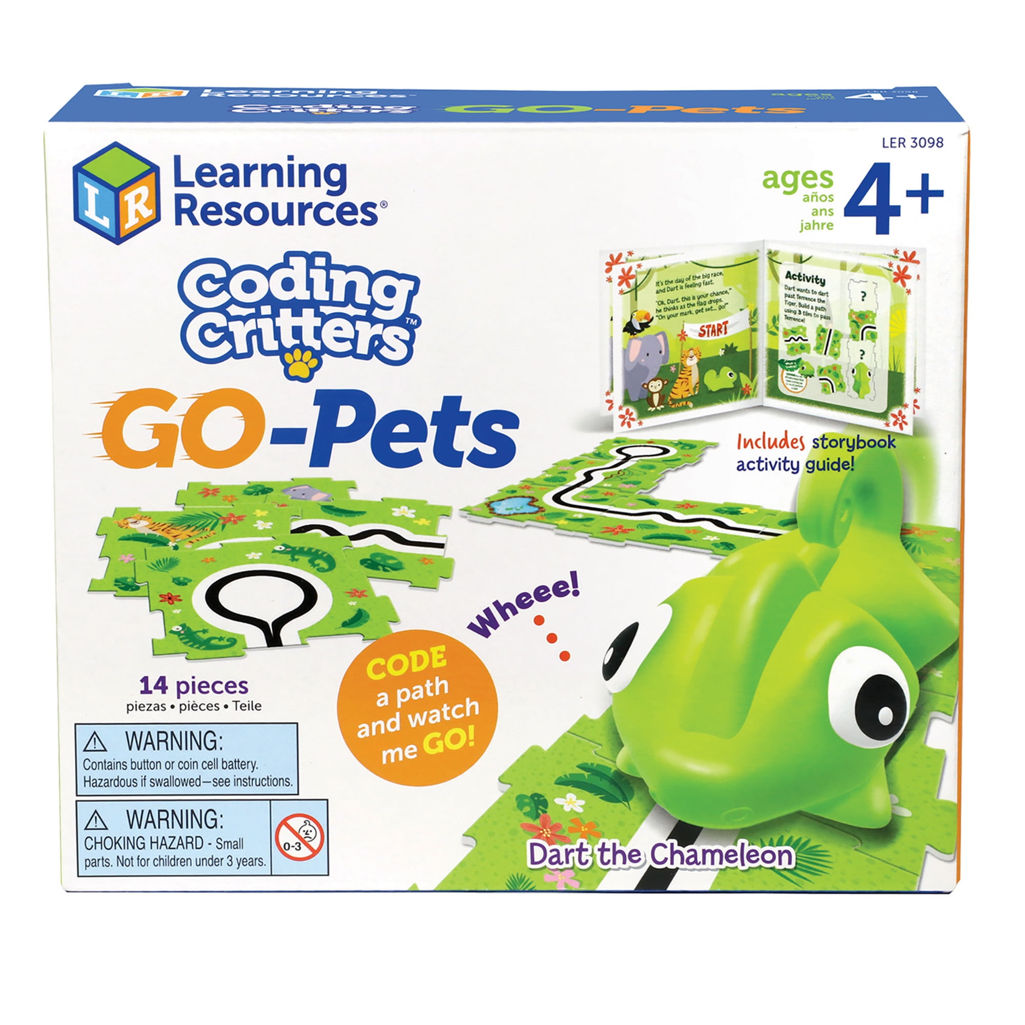 Learning Resources Coding Critters Go Pets, Dart the Chameleon ...
