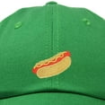 DALIX Hot Dog Hat Embroidered Mens Womens Baseball Cap in Kelly Green ...