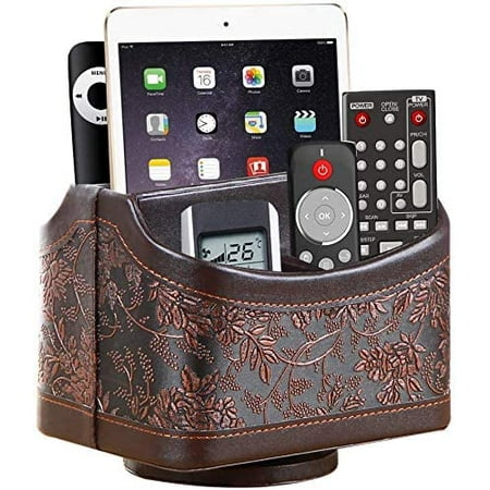 Leather Remote Control Holder，Desk Organizers and Accessories, 360 ...