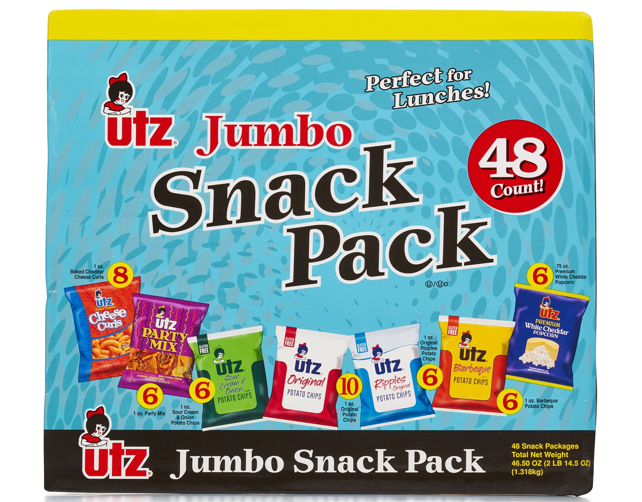 Utz Jumbo Snack Pack 48 Ct. - Walmart.com