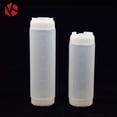 6 pack-600ml Frosted Graduated‑Mark Plastic Squeeze Bottle, Vertical ...