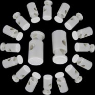 Uxcell Spring Cord Locks Cord Fasteners Double Holes Toggle Stoppers ...
