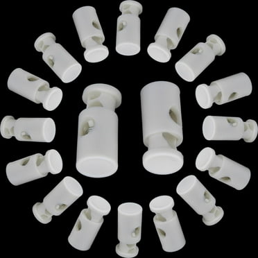 Uxcell Spring Cord Locks Cord Fasteners Double Holes Toggle Stoppers ...