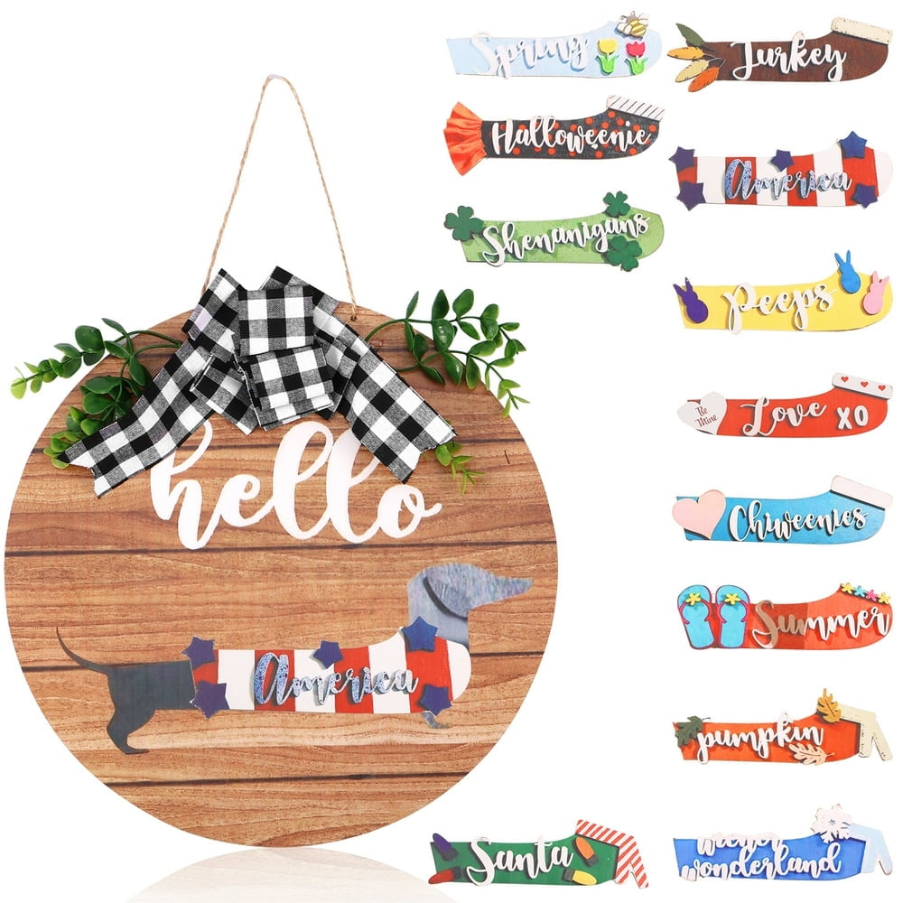 Click here for Mesase Welcome Sign With 12 Changeable Icons Inter... prices