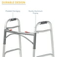 Drive Medical Deluxe Two Button Folding Walker with U-Shaped Frame ...